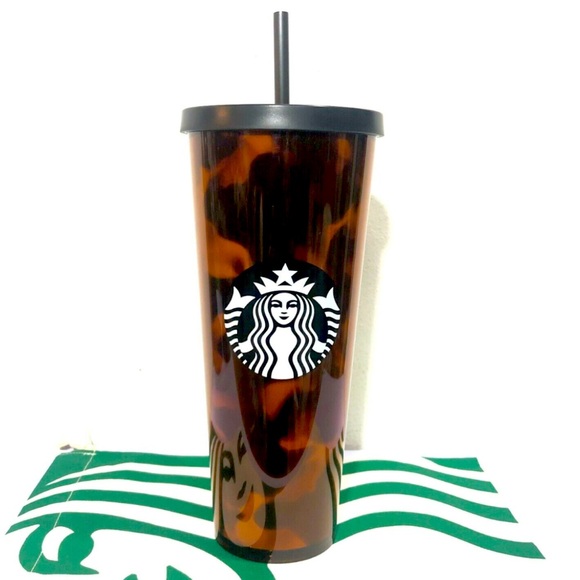 Starbucks | Kitchen | Starbucks Tortoise Shell Leopard Mocha Swirl Cold ...